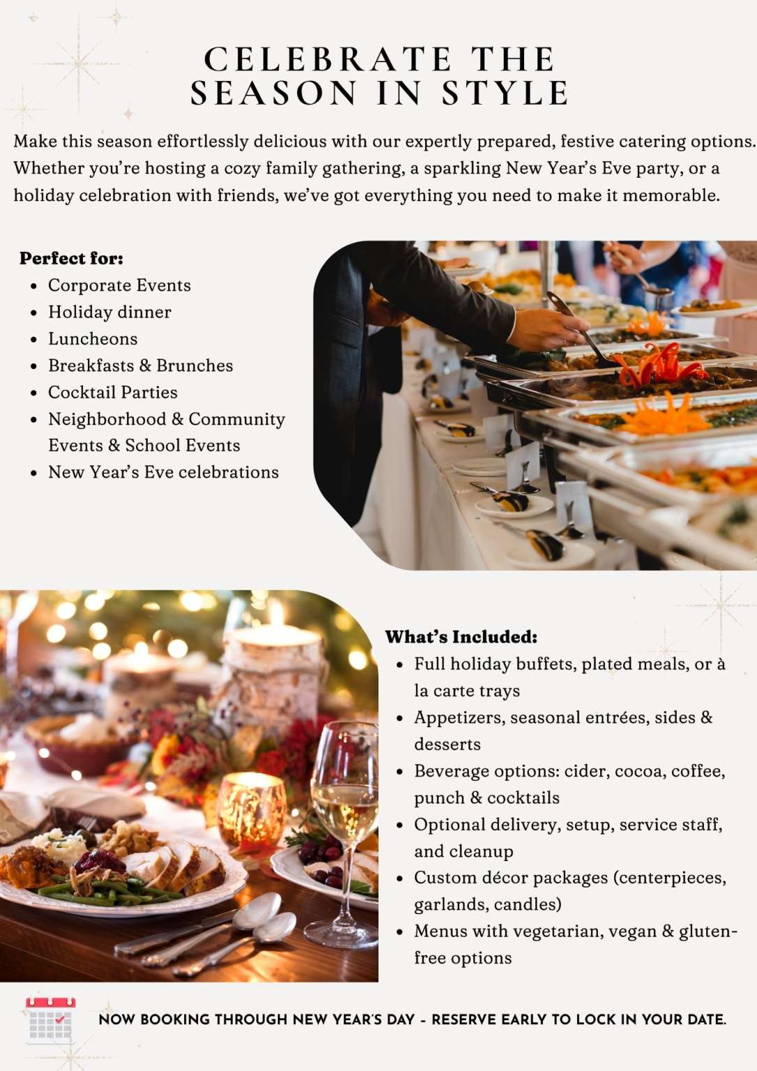 Holiday Packages – Step By Step Catering